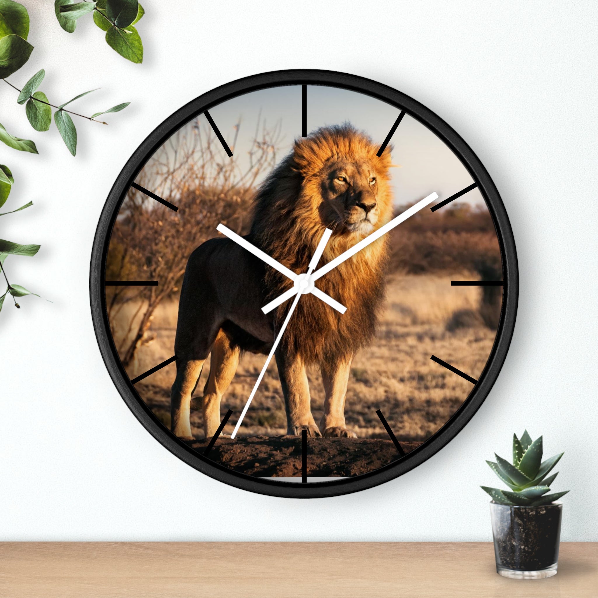 Lion Wall Clock – Rock Wildlife Foundation